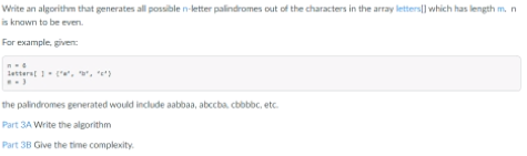 Solved Write an algorithm that generates all possible n | Chegg.com