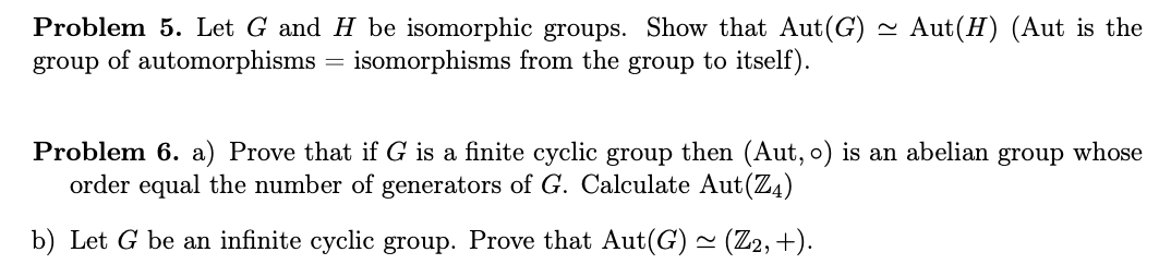Solved Problem 6. a) Prove that if G is a finite | Chegg.com
