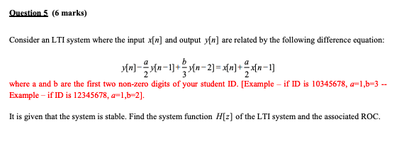 Solved Consider an LTI system where the input x[n] and | Chegg.com