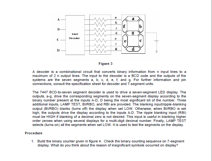 Solved BCD Counters and BCD-to-7 Segment Decoders Objectives | Chegg.com