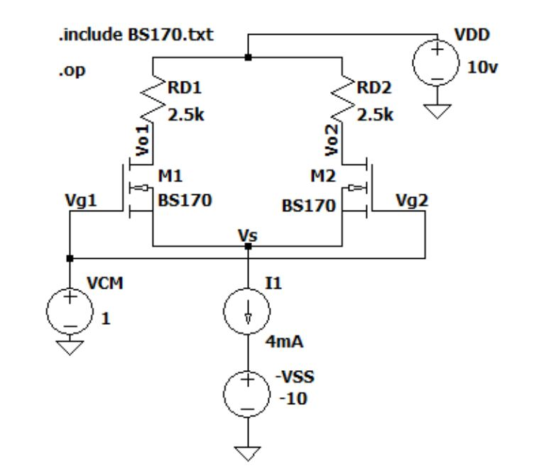 Solved If a standard MOS differential pair circuit is | Chegg.com