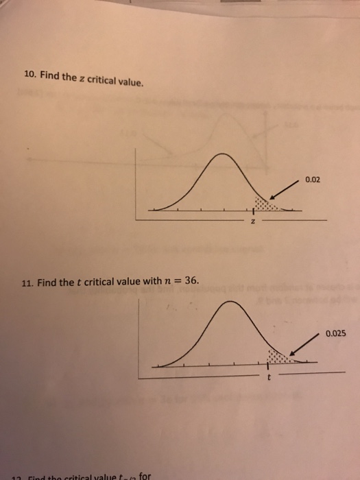 Solved Find the z critical value. Find the t critical value | Chegg.com
