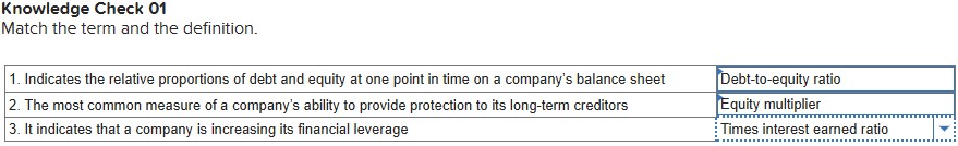 Knowledge Check 01Match the term and the definition. | Chegg.com