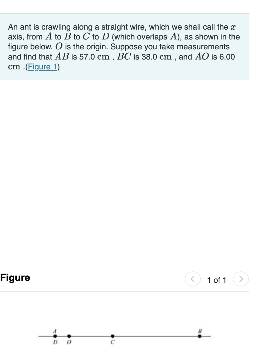 Solved What is the ant’s position at point A?What is the | Chegg.com