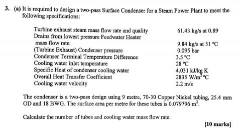 Solved 3. (a) It is required to design a two-pass Surface | Chegg.com