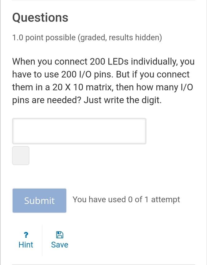 Solved Questions 1.0 point possible (graded, results hidden) | Chegg.com