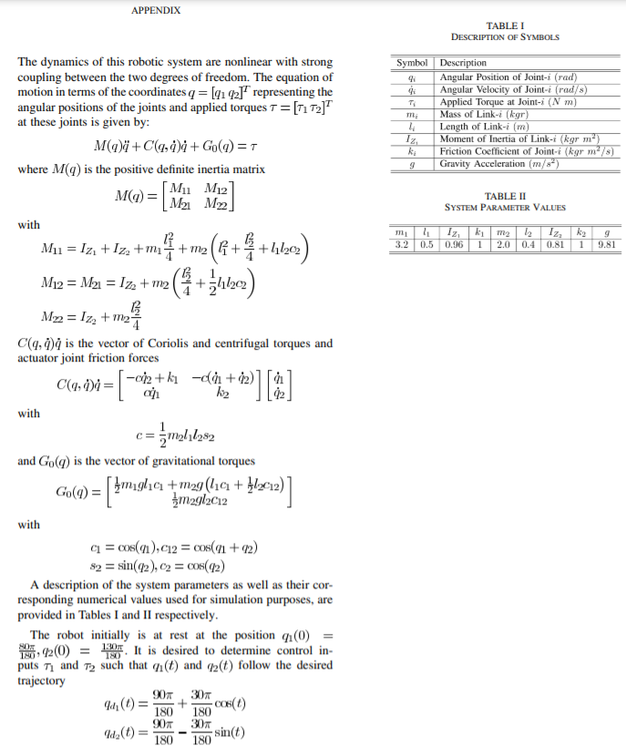 Solved Find the parametric type of a 2-link robotic arm | Chegg.com