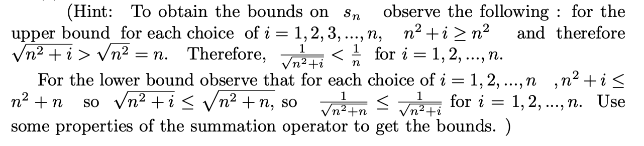 Solved -1/2 + 1 Vn? +n show that 1 1 15. If Sn = + Vn2 + 1 | Chegg.com