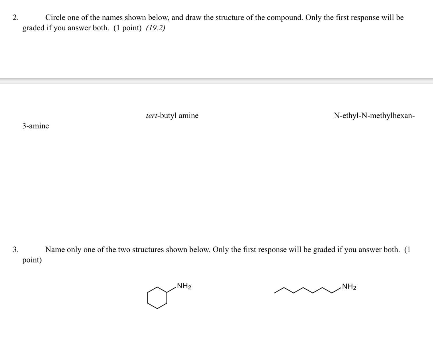 Solved 2. Circle one of the names shown below, and draw the | Chegg.com