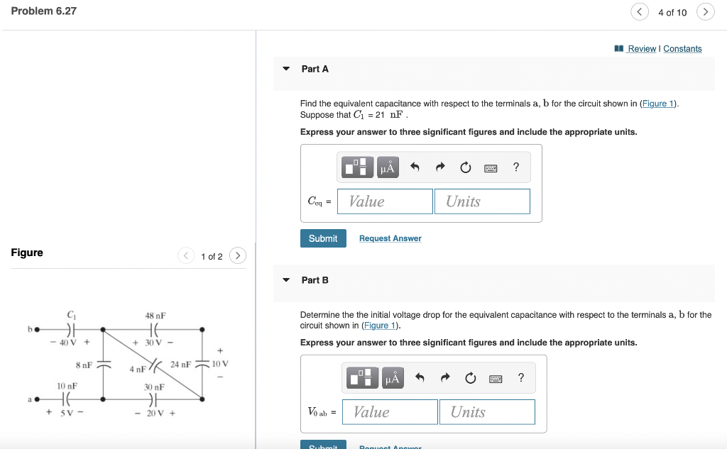 Solved Problem 6.27 4 of 10 A Review | Constants Part A Find | Chegg.com