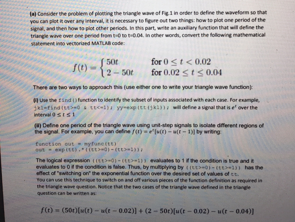 (a) Consider the problem of plotting the triangle | Chegg.com
