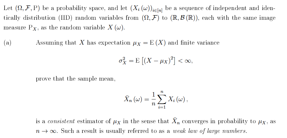 Solved Let (Ω,F,P) be a probability space, and let | Chegg.com