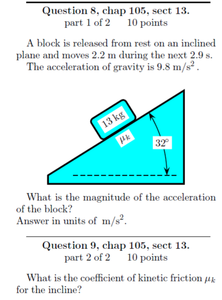 Solved Question 8, chap 105, sect 13. part 1 of 2 10 points | Chegg.com