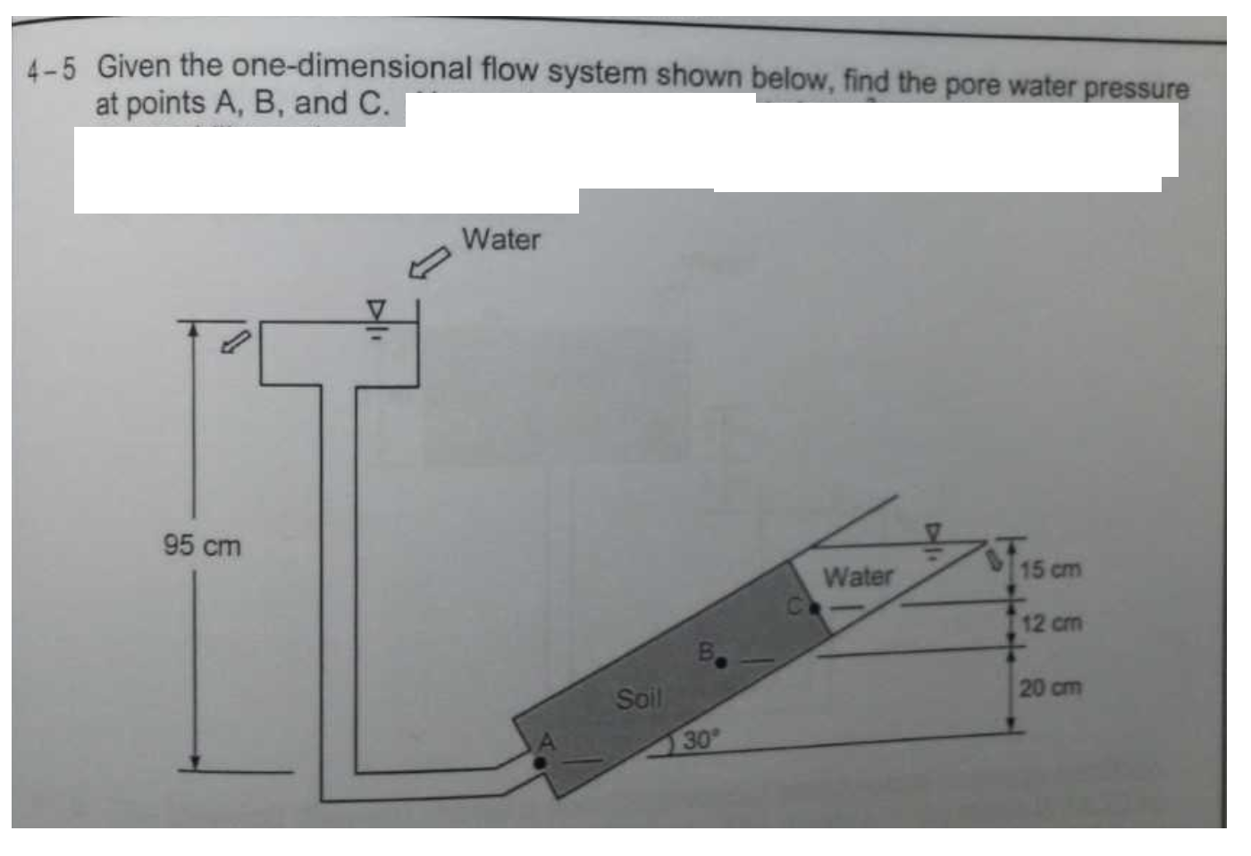 Solved please show all work to find the pore water pressure | Chegg.com