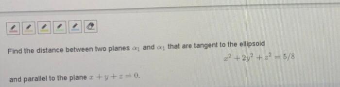 Solved Find the distance between two planes ac and a, that | Chegg.com