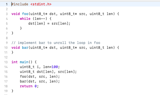 Solved 2. a) Implement the bar function. The bar function | Chegg.com