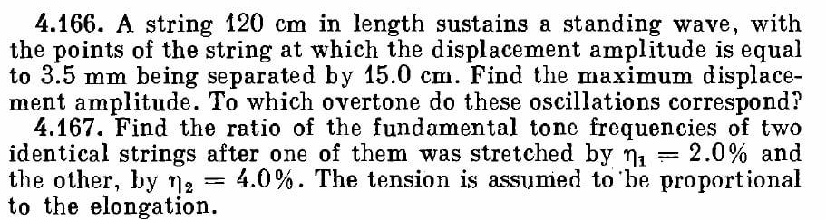 Solved 4.166. A string 120 cm in length sustains a standing | Chegg.com