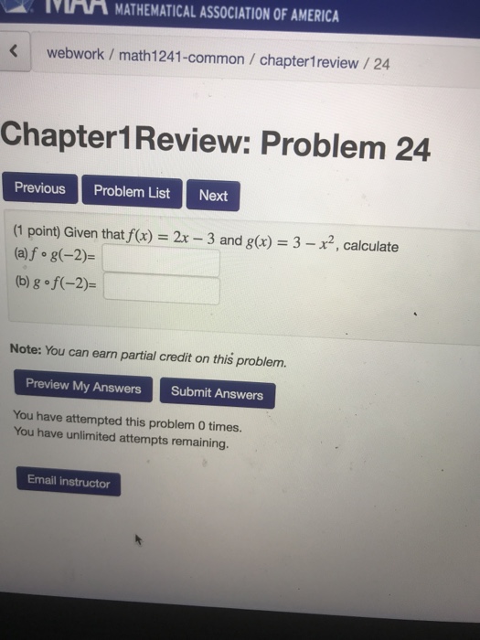 Solved VIRH MATHEMATICAL ASSOCIATION OF AMERICA Kwebwork | Chegg.com