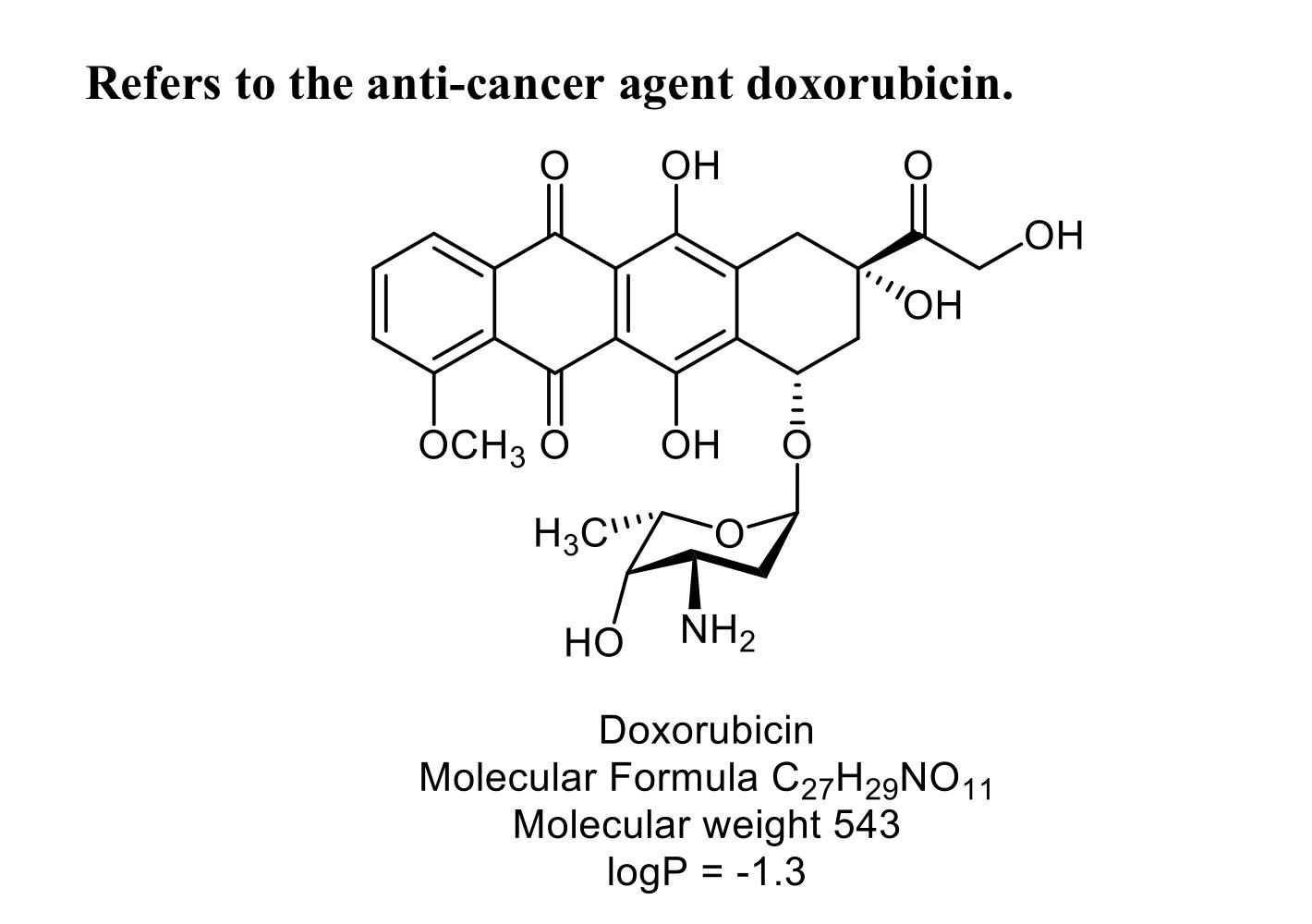Solved Refers To The Anti Cancer Agent Doxorubicin
