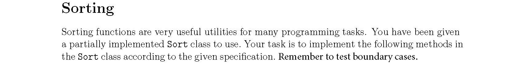 Sorting Sorting functions are very useful utilities | Chegg.com