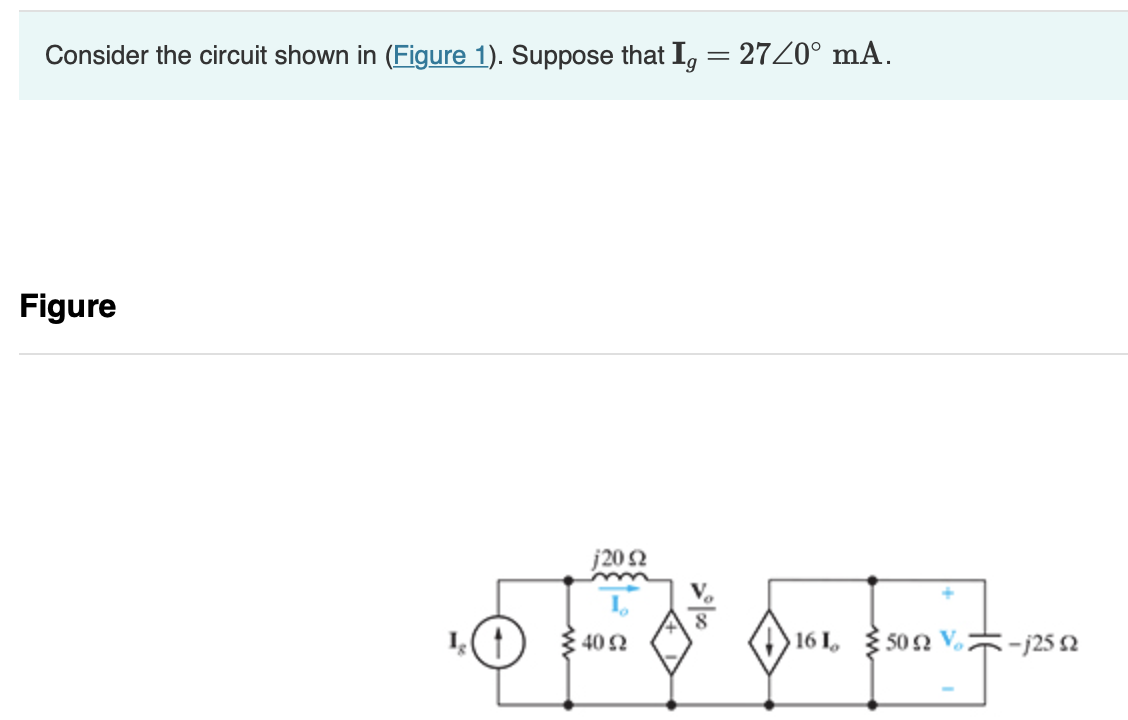 [Solved]: Consider the circuit shown in (Figure 1). Suppos