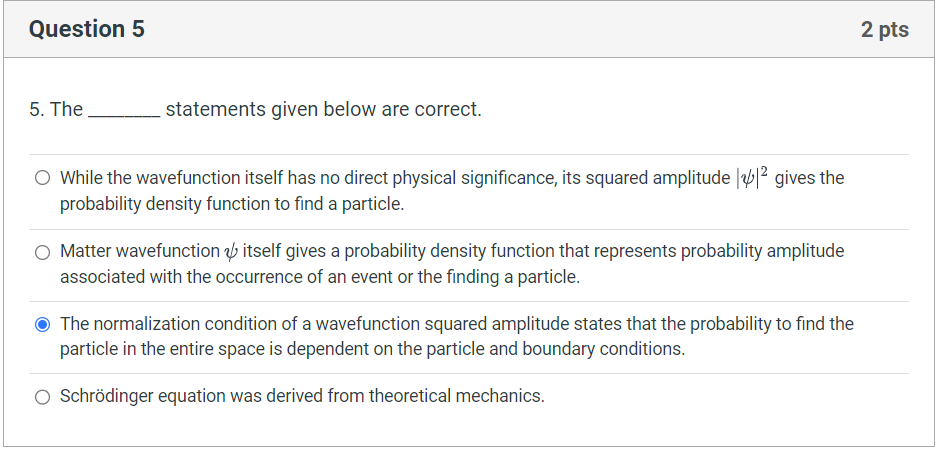 Solved 5. The statements given below are correct. While the | Chegg.com