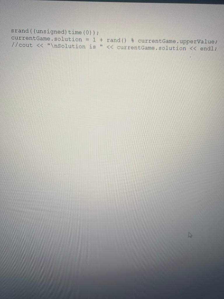 COP 3014-program 5- game, number guess array | Chegg.com
