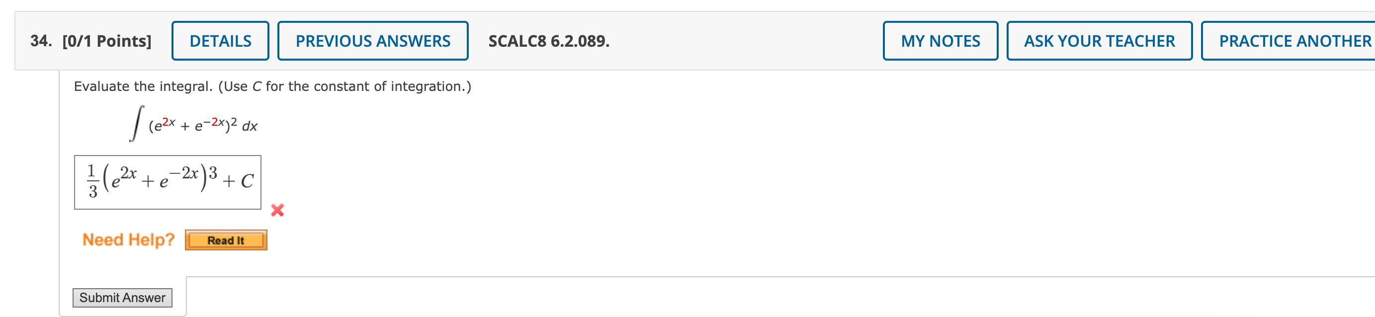 Solved Evaluate the definite integral. ∫12x5e1/x4dx Enhanced | Chegg.com