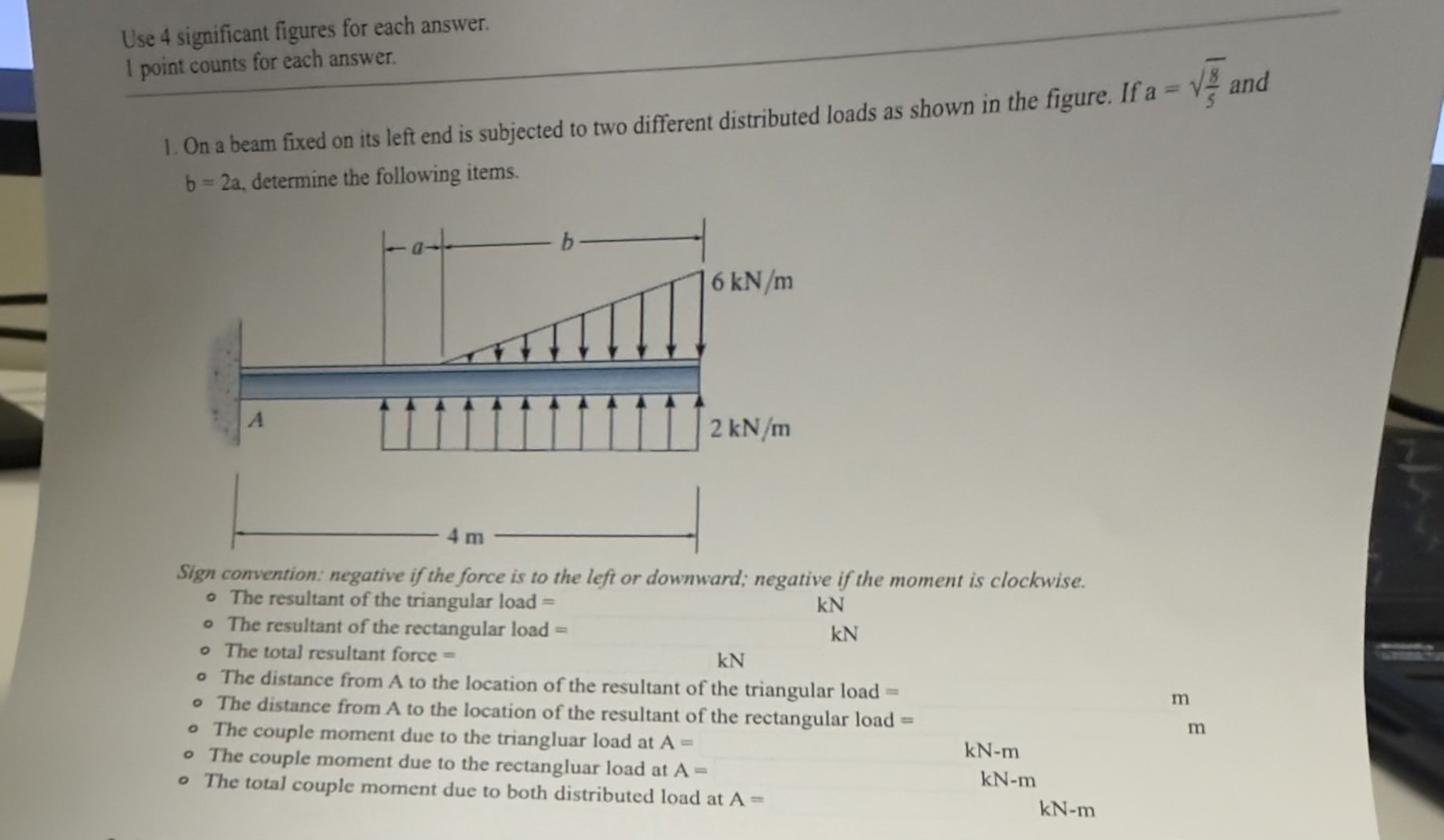 Solved Use 4 ﻿significant figures for each answer.I point | Chegg.com