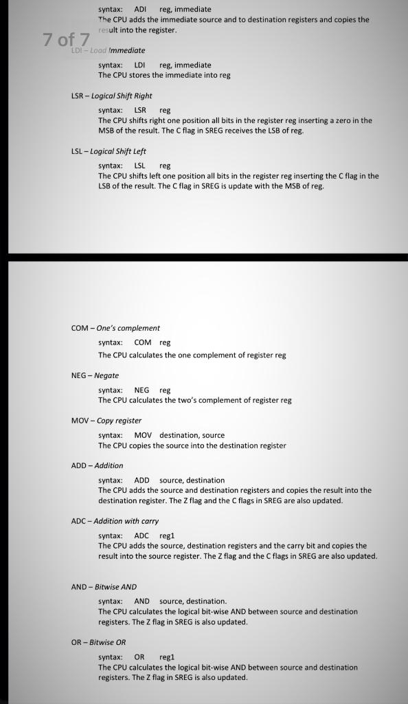 The register RO and R1 of the simplified AVR | Chegg.com