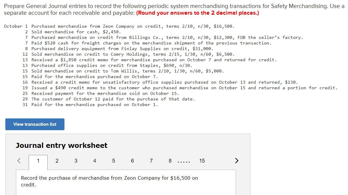 Solved Prepare General Journal entries to record the | Chegg.com
