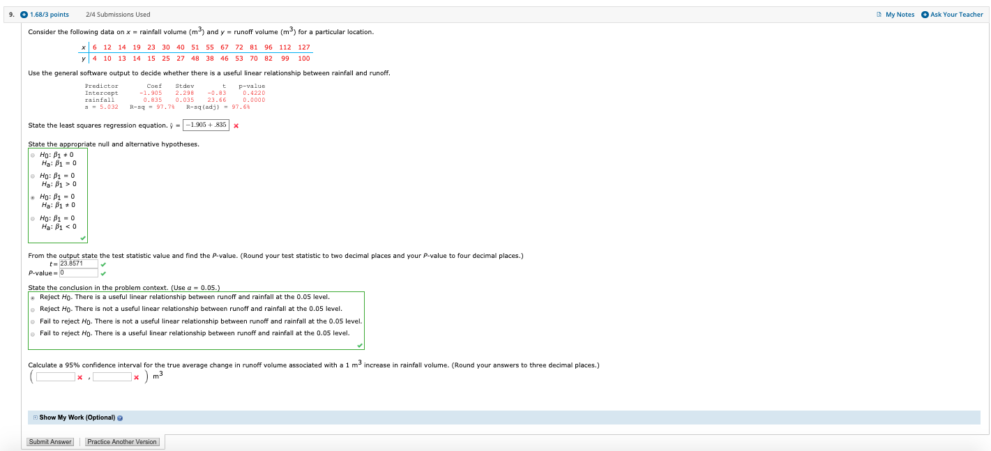 Solved 9. 1.68/3 points 2/4 Submissions Used My Notes Ask | Chegg.com