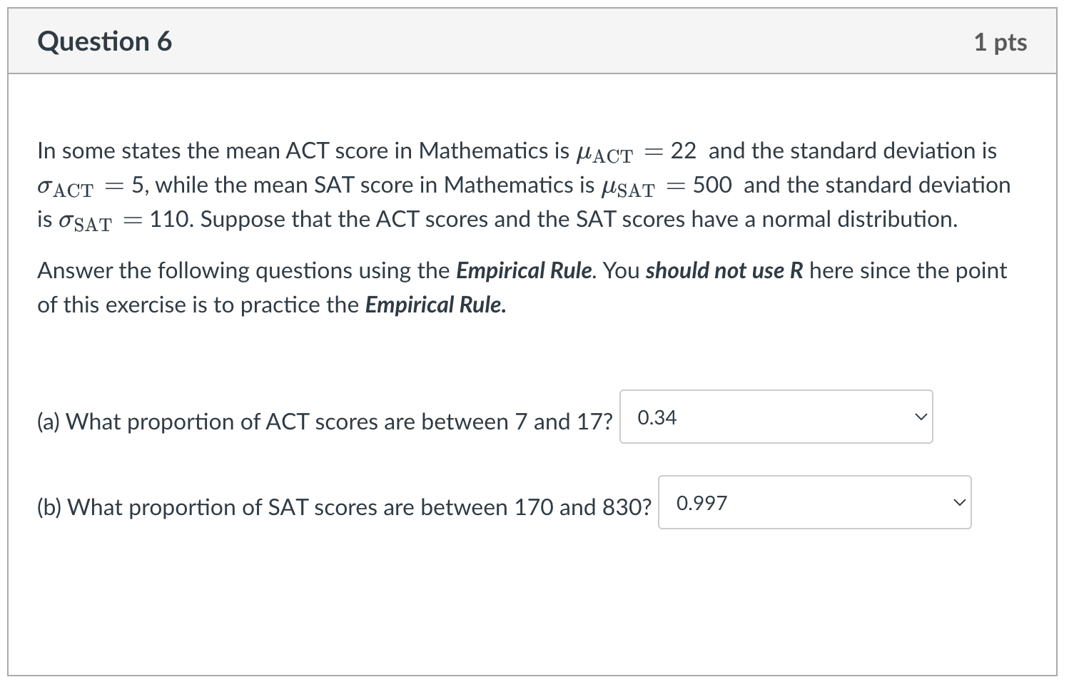 Solved In some states the mean ACT score in Mathematics is | Chegg.com
