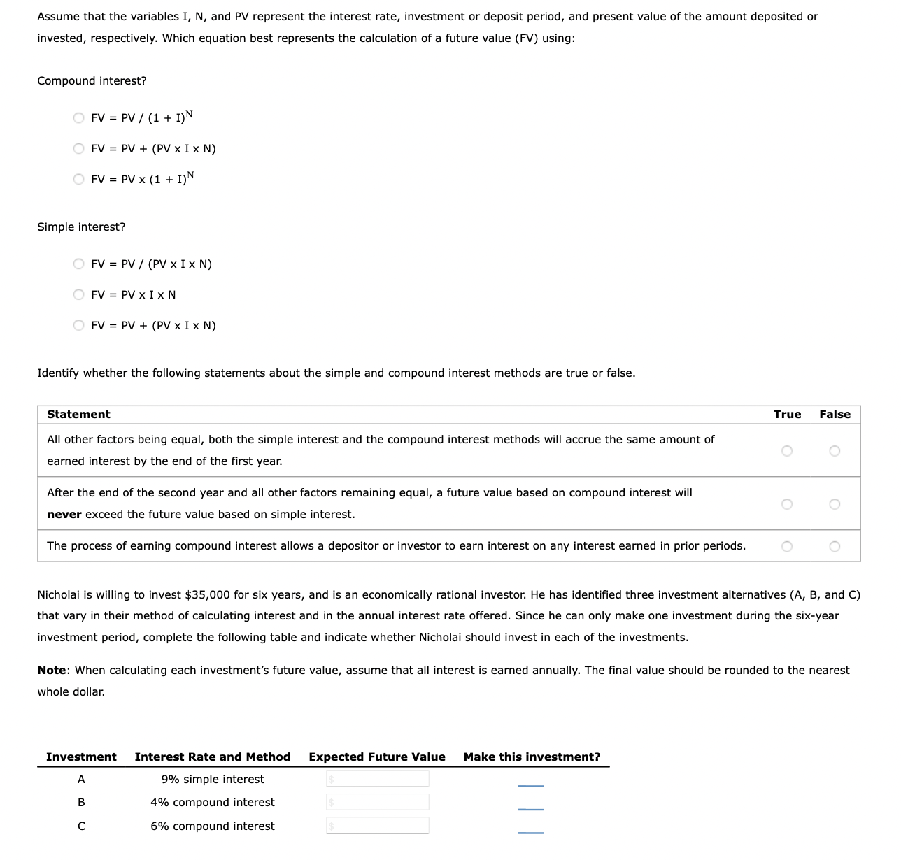 Solved 3. Future value The principal of the time value of | Chegg.com