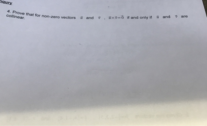 Solved Prove that for non-zero vectors u^rightarrow and | Chegg.com