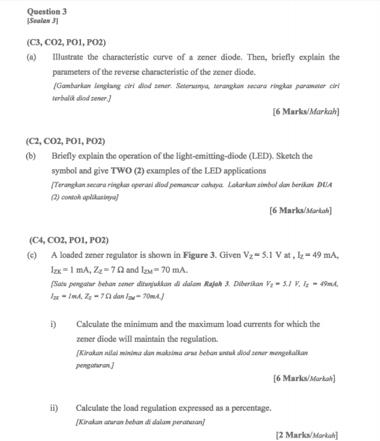 Solved Question 3 [Soalan 3] (C3, CO2, PO1, PO2) (a) | Chegg.com