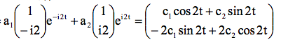 Solved c, cos 2t i2-2c, sin 2t +2c2 cos2t c, sin 2t e121 +a2 | Chegg.com