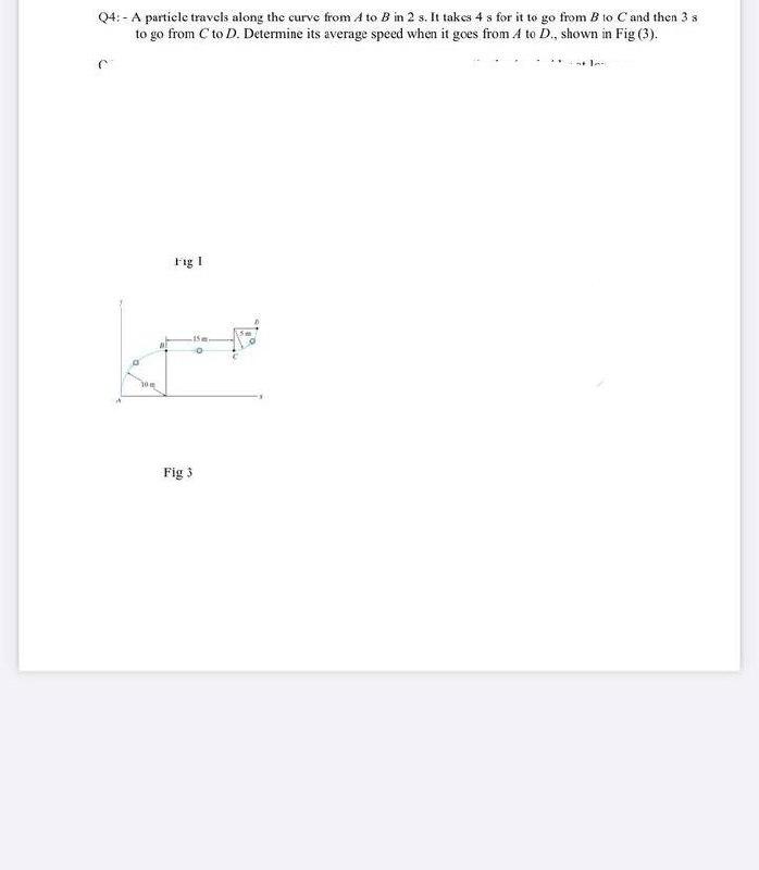 Solved 04:- A particle travels along the curve from A to B | Chegg.com