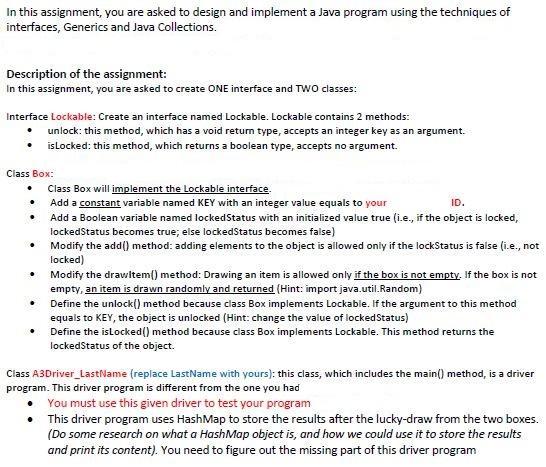 Solved In this assignment, you are asked to design and | Chegg.com