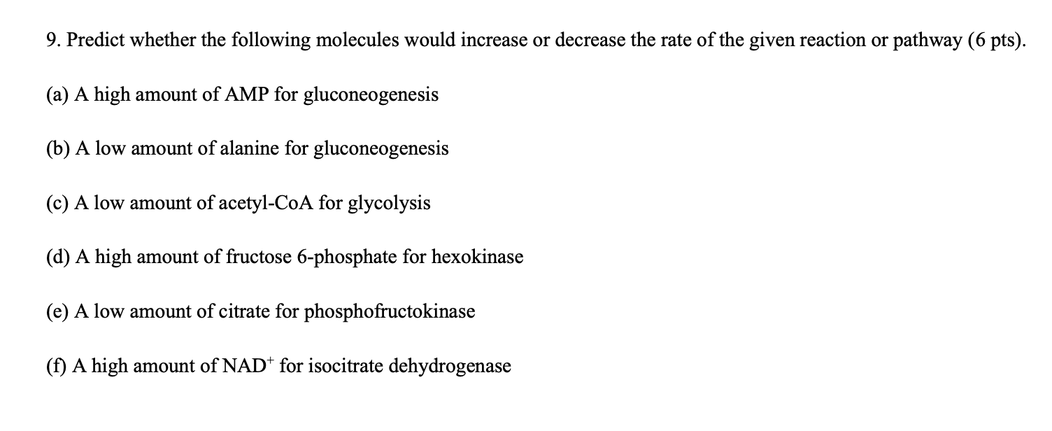 Solved 9. Predict whether the following molecules would | Chegg.com