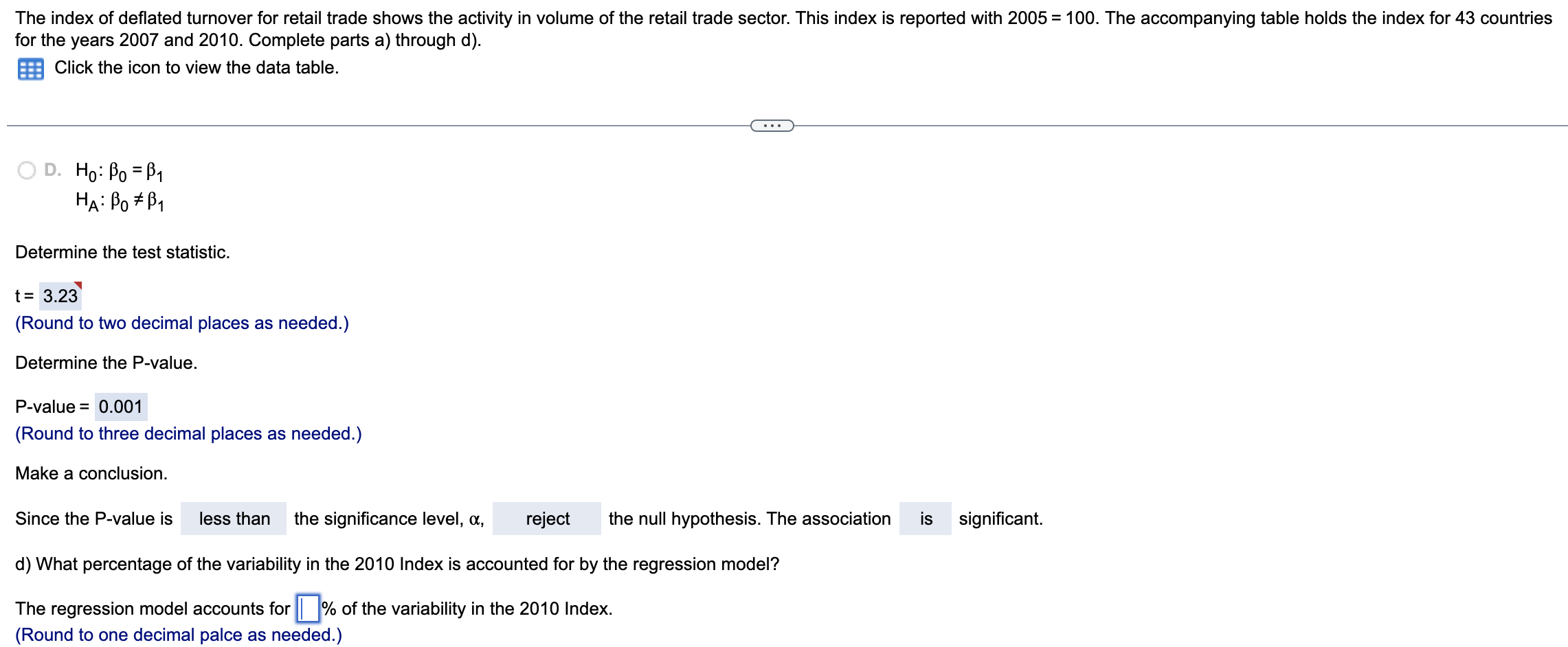 Solved The index of deflated turnover for retail trade shows | Chegg.com