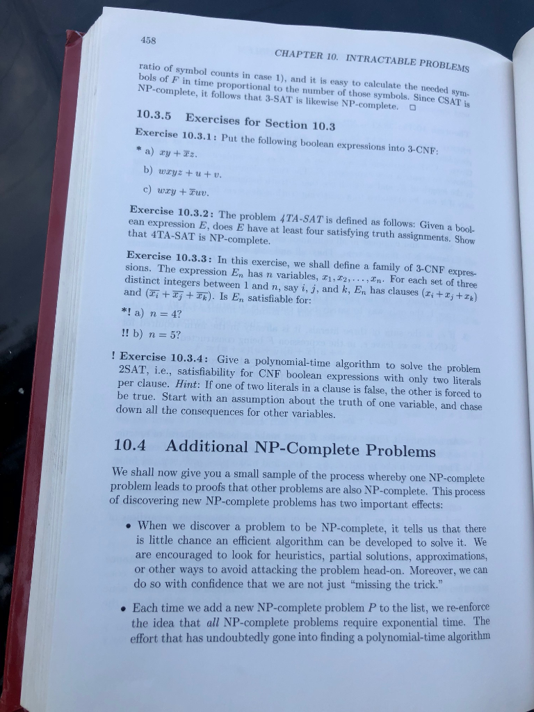 “Cook’s theorem showed the very first NP-complete | Chegg.com