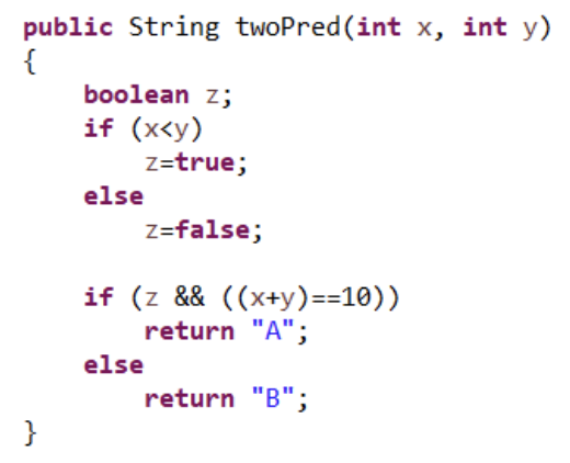 Solved a) ﻿This function contains two predicates. Write them | Chegg.com