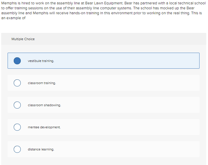 Solved Memphis is hired to work on the assembly line at Bear | Chegg.com