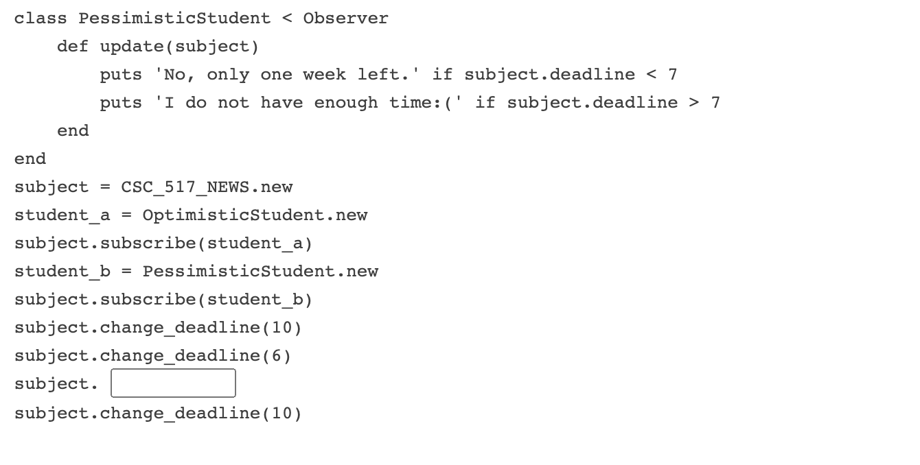 Solved into this execution environment Qutput: CSC_517_NEWS: | Chegg.com