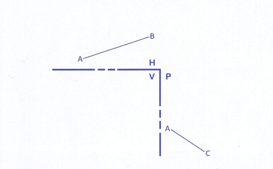 Solved Complete the three regular projections of plane ABC | Chegg.com