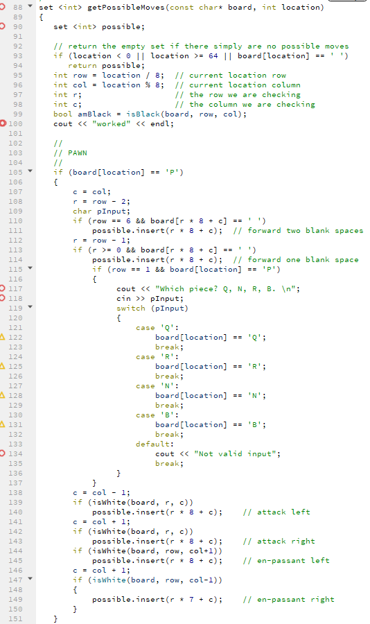 This is a chess program written in C++. I'm trying | Chegg.com