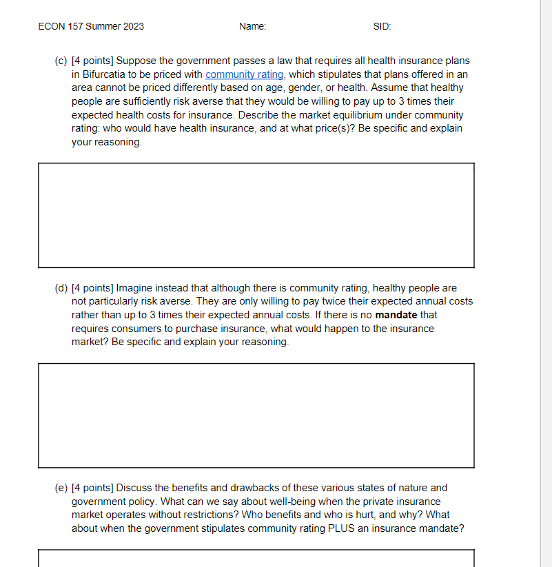 Solved 2. [20 points total] Actually fair or just | Chegg.com