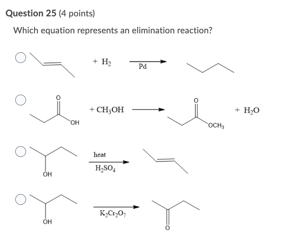 Solved Question 25 (4 points) Which equation represents an | Chegg.com