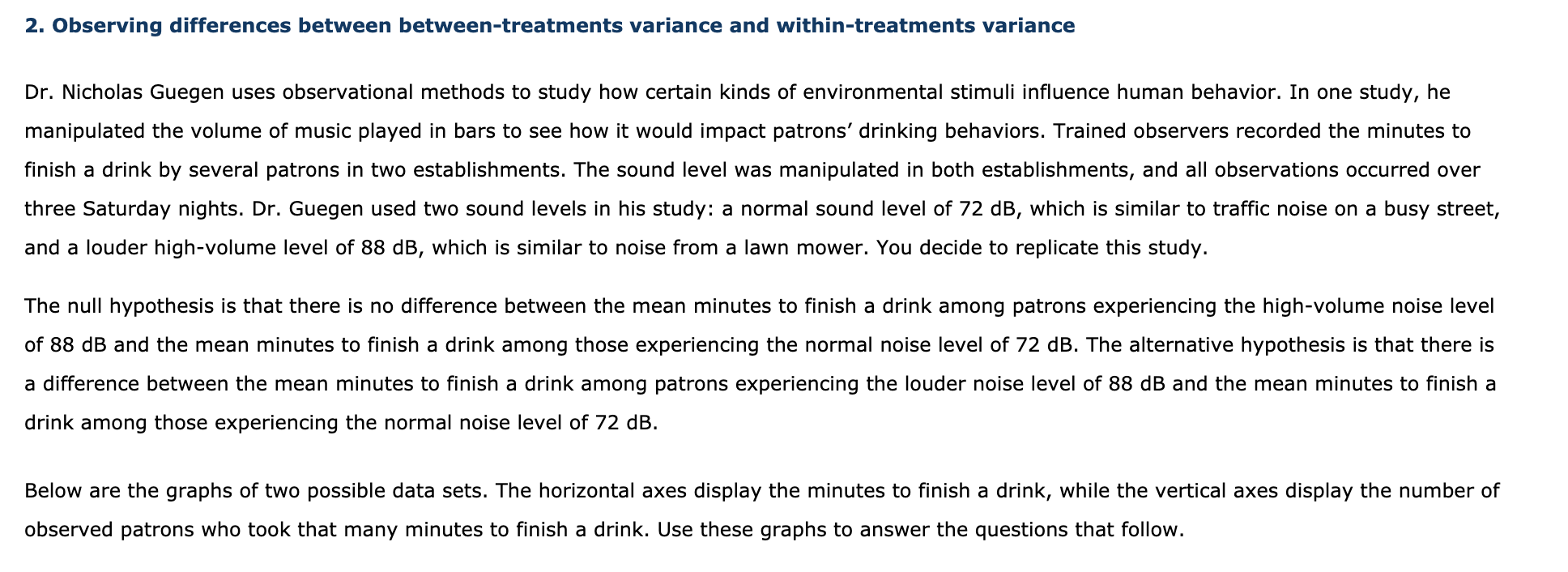 Solved 2. Observing differences between between-treatments | Chegg.com